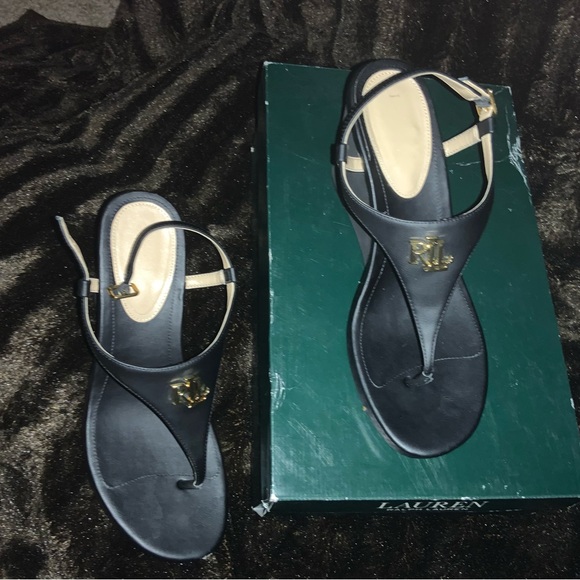 Shoes | Ralph Lauren Wedge Sandals | Poshmark